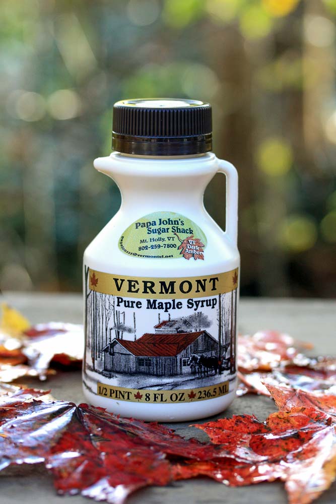 Maple Syrup Jug - 1/2 Pints - Papa John's Sugar Shack